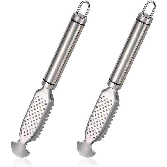 2 Fish Scales Scraping Tool,Multifunction Stainless Fish Scaler Remover ...