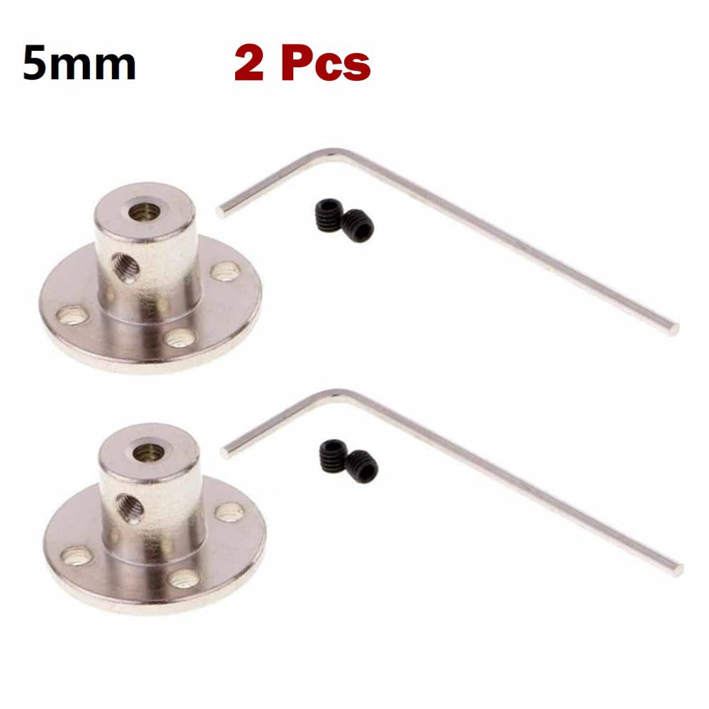 2 Flange Rigid Shaft Coupling Coupler collar Clamp bracket Motor joint ...