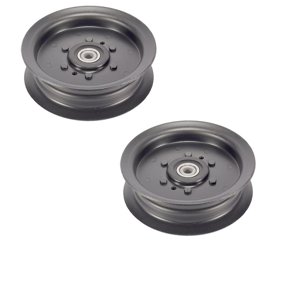 RAParts (2) Flat Idler Pulleys fits Poulan Pro 541ZX 54" Zero-Turn Mowers 196106 197379 ...
