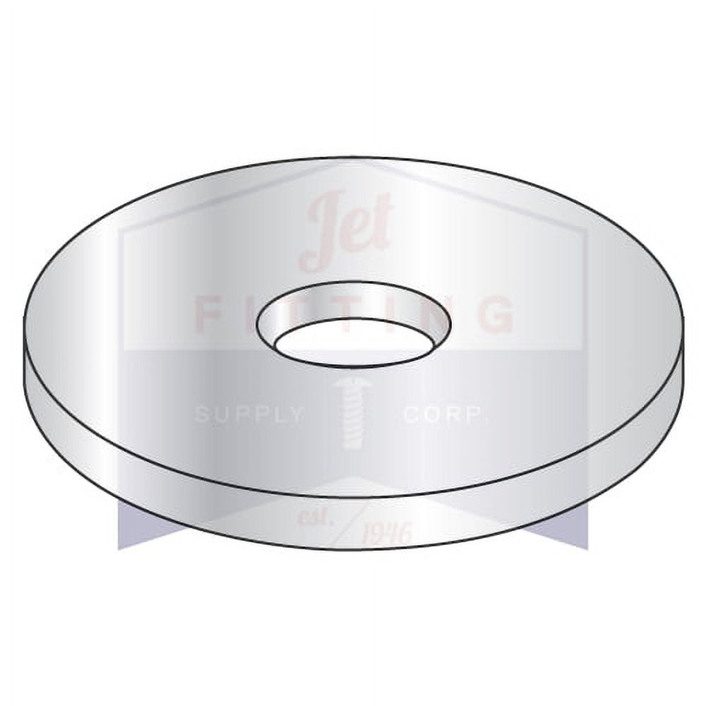 #2 Flat Washers | Type B Wide Series | Steel | Zinc (Quantity: 10000 ...