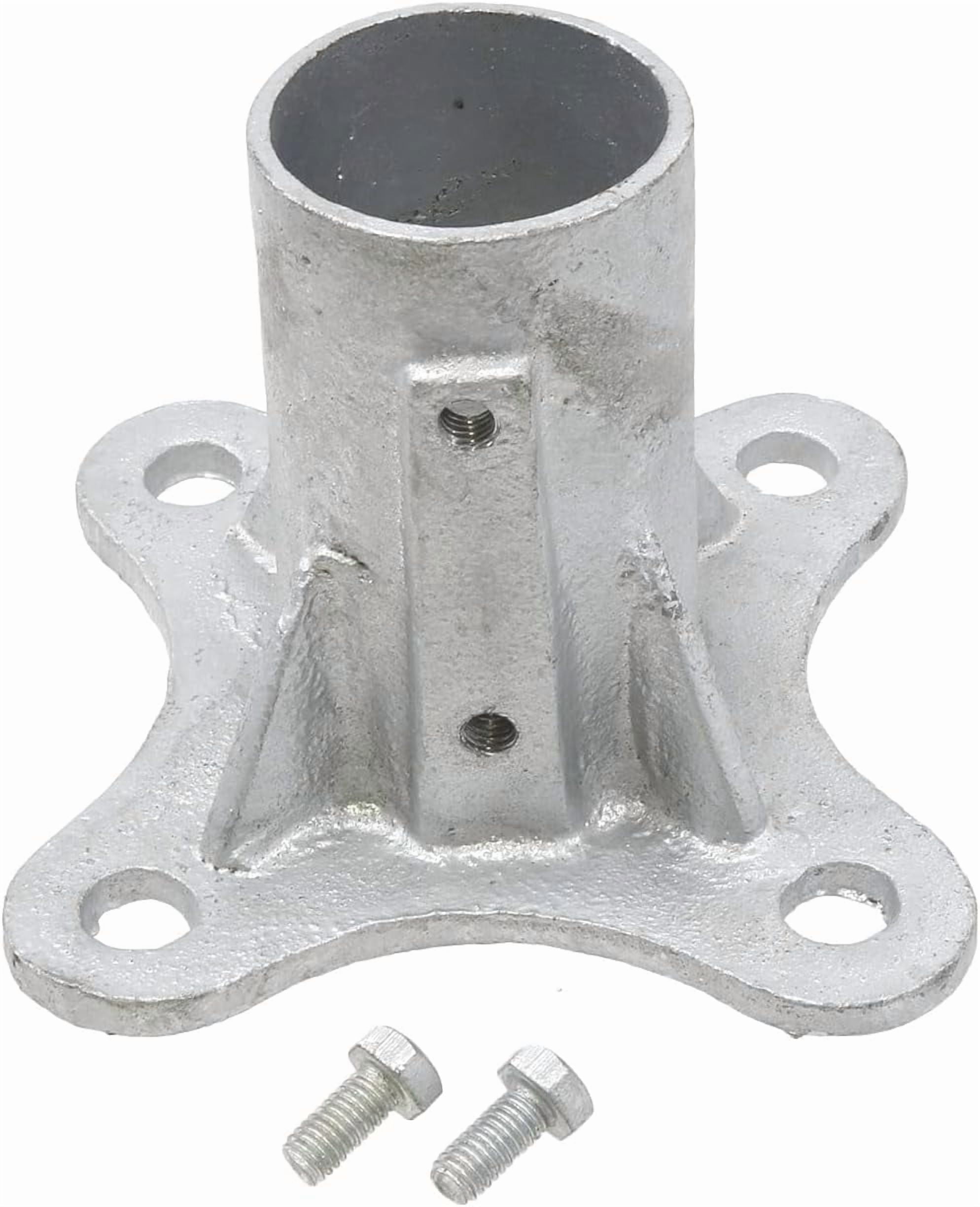 2" Floor Flange w/ 2 Set Screws (Chain Link Fencing or Steel Round ...