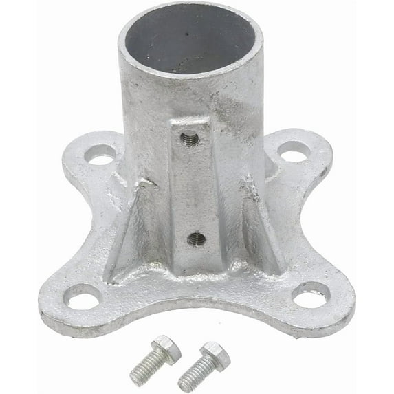 2" Floor Flange w/ 2 Set Screws (Chain Link Fencing or Steel Round ...