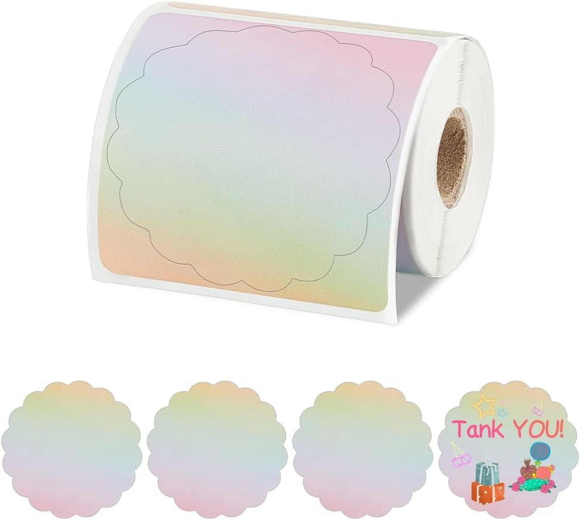 2" Flower Thermal Sticker Labels Self-Adhesive Flower Direct Thermal ...