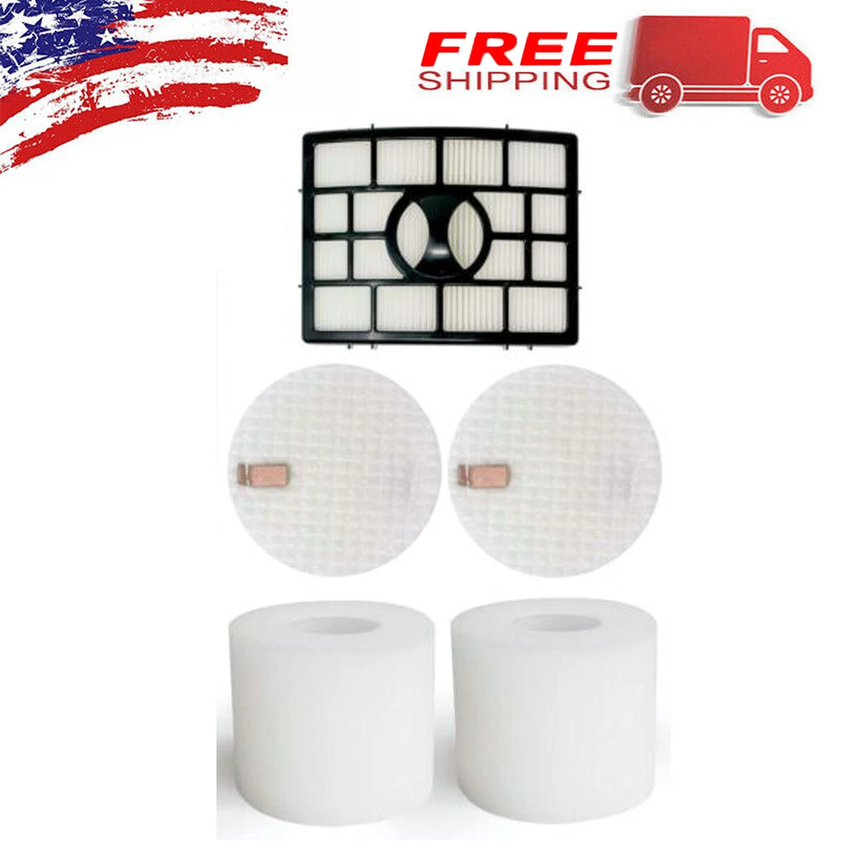 2 Foam Felt Hepa Filter For Shark Nv650 Rotator Lift-Away Vacuum Xff650 ...