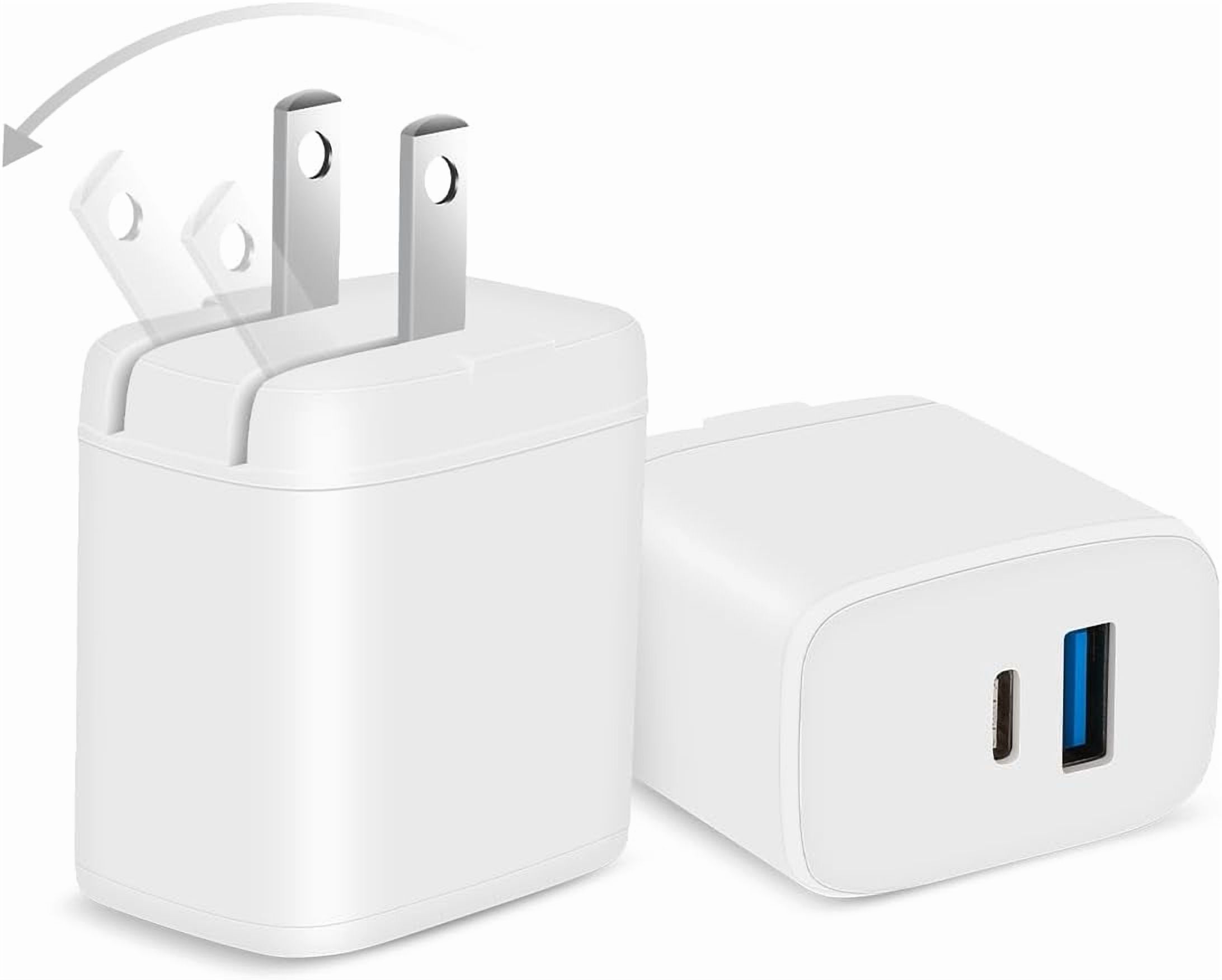 [2 ] Foldable 20W Dual Port Block for an , , 17.1615, or 14 - Walmart.com