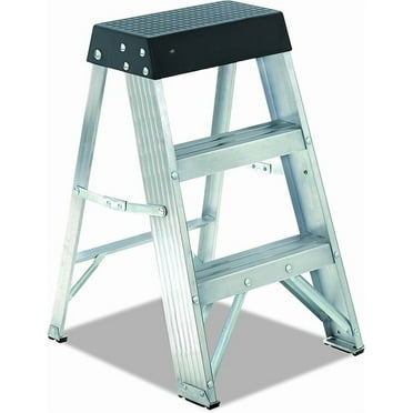 eHemco 2-Step Heavy-Duty Safety Metal Stool with 1100 lb. Load Capacity ...