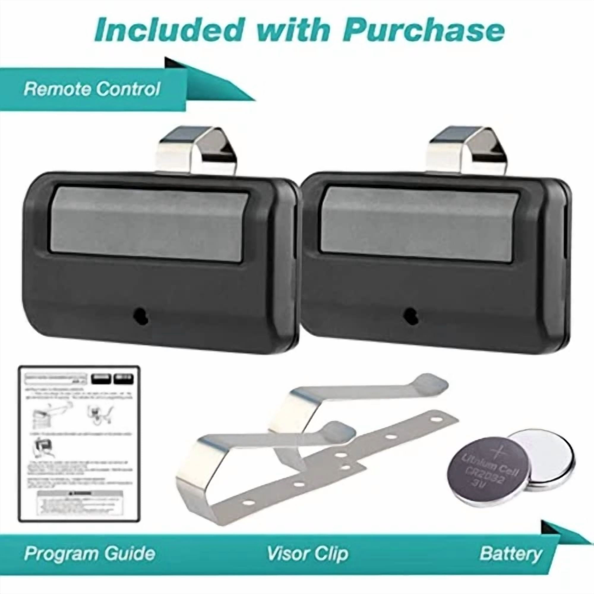 2 For 891Lm Liftmaster Chamberlain Garage Door Opener Remote Yellow ...