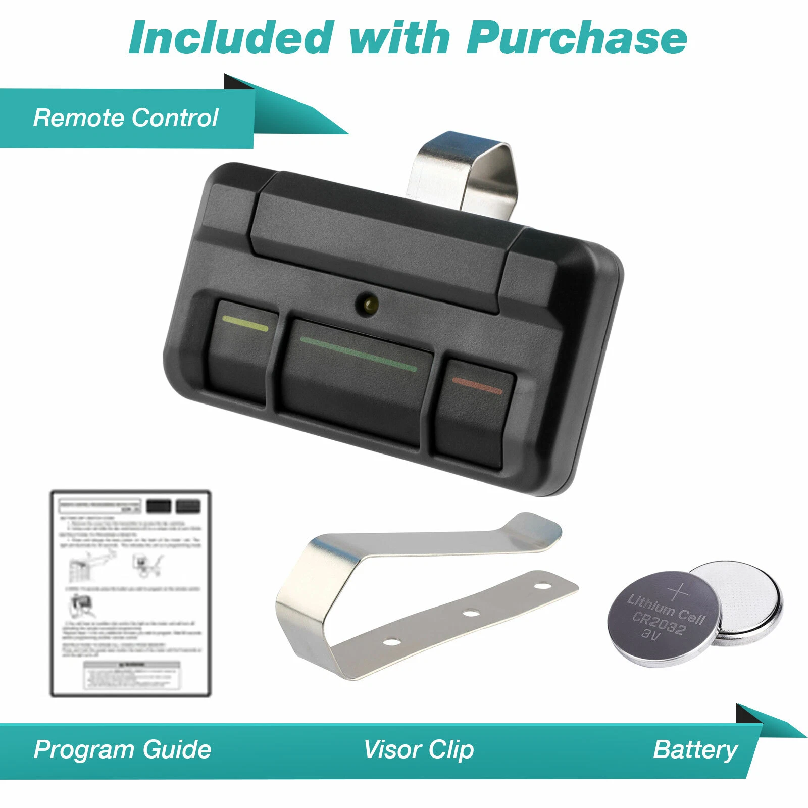 2 For 893Lm Liftmaster 1 Button Remote Transmitter Garage Door ...
