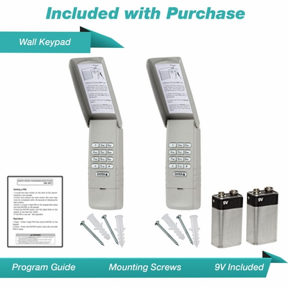 2 For Liftmaster 377LM Keypad Wall Garage Door Opener 139.53754 Purple ...