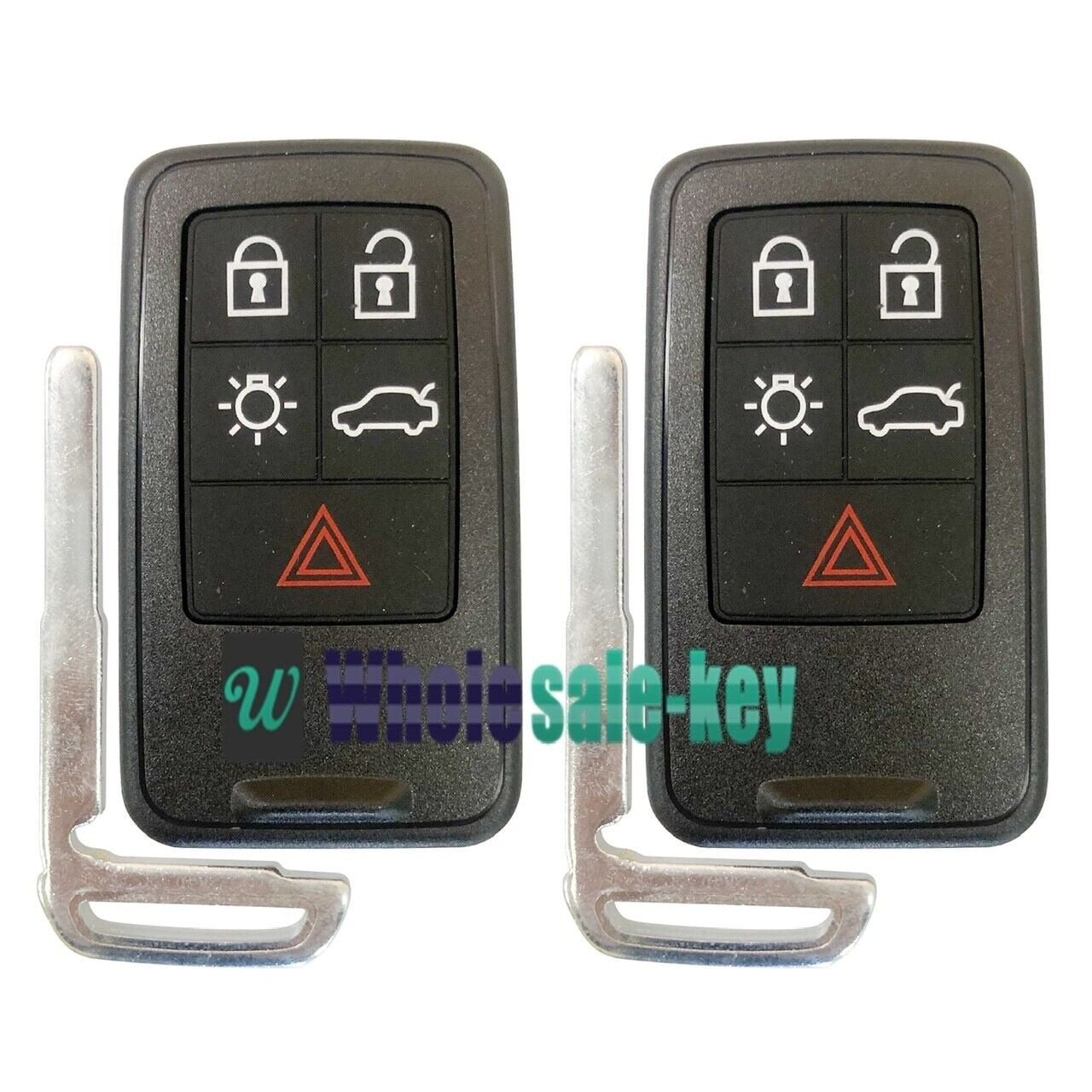 2 For VOLVO V70 V60 V40 Cross XC70 XC60 S80 S60 Remote Car Key Fob ...