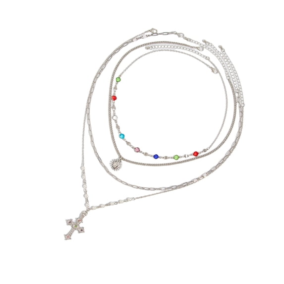2. French Retro Faux Pearls Necklace Adjustable Alloy Chain Versatile ...