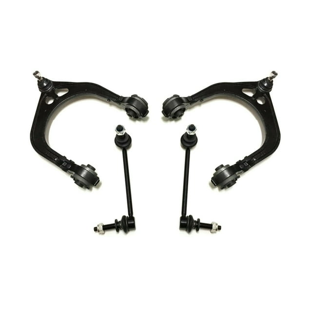 2 Front Upper Control Arm with Ball Joints + 2 Sway Bar End Links ...
