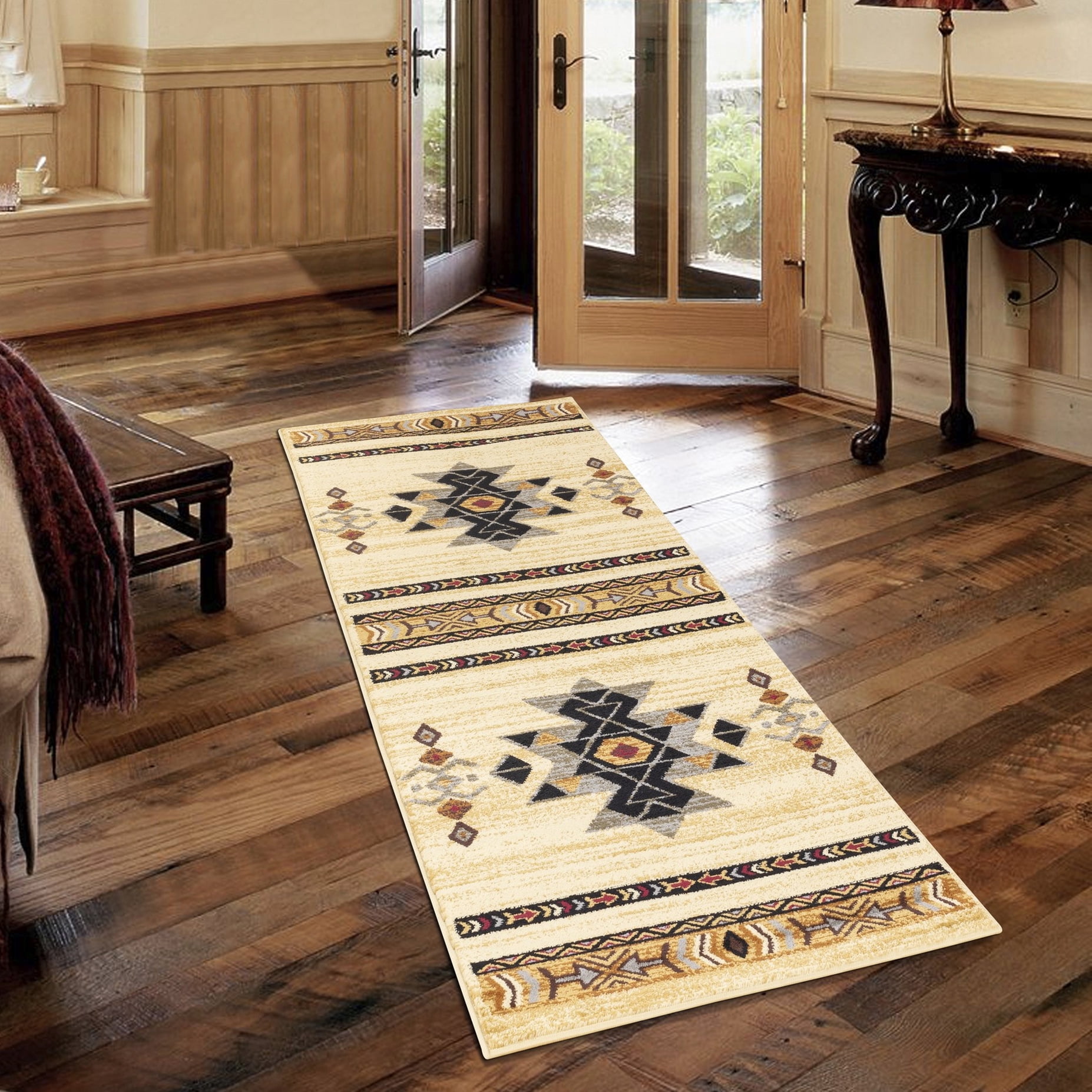 2 Ft. 7 In. X 3 Cream Polypropylene Floor Carpet Cover, Stain , For ...