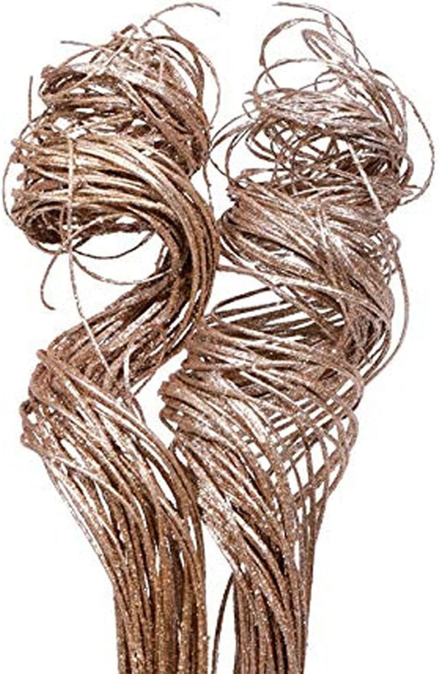 2 Ft Glitter Sparkle Champagne Curly Ting | Approx. 25pcs - Walmart.com