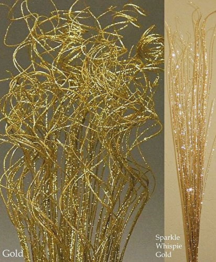 2 Ft Glitter Sparkle Gold Curly Ting & Sparkle Wispies - Walmart.com