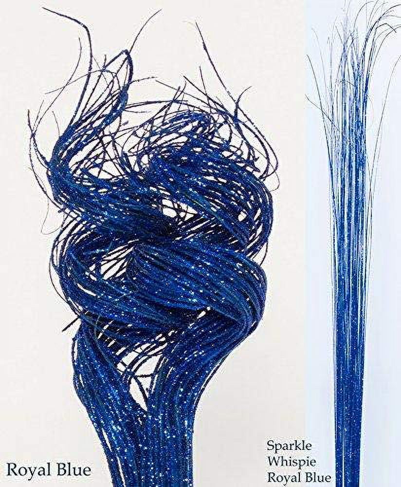 2 Ft Glitter Sparkle Royal Blue Curly Ting & Blue Sparkle Wispies ...