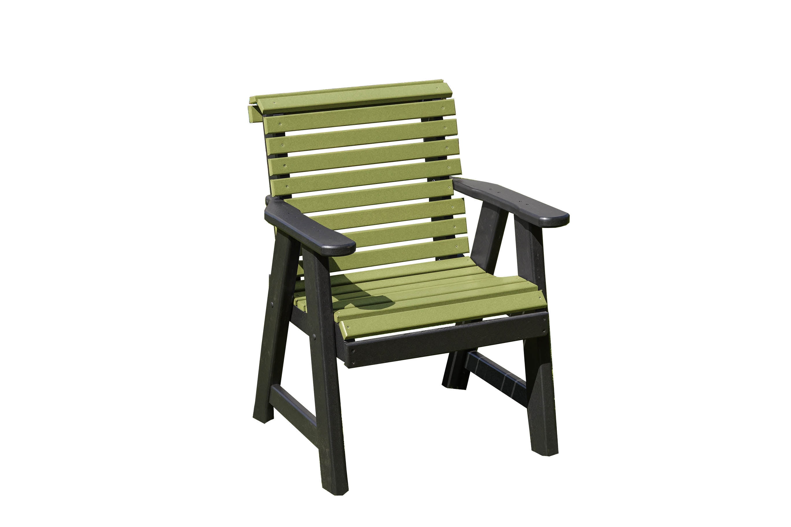 2 Ft Poly Lumber Roll Back Design Porch Chair Everlasting PolyTuf HDPE ...