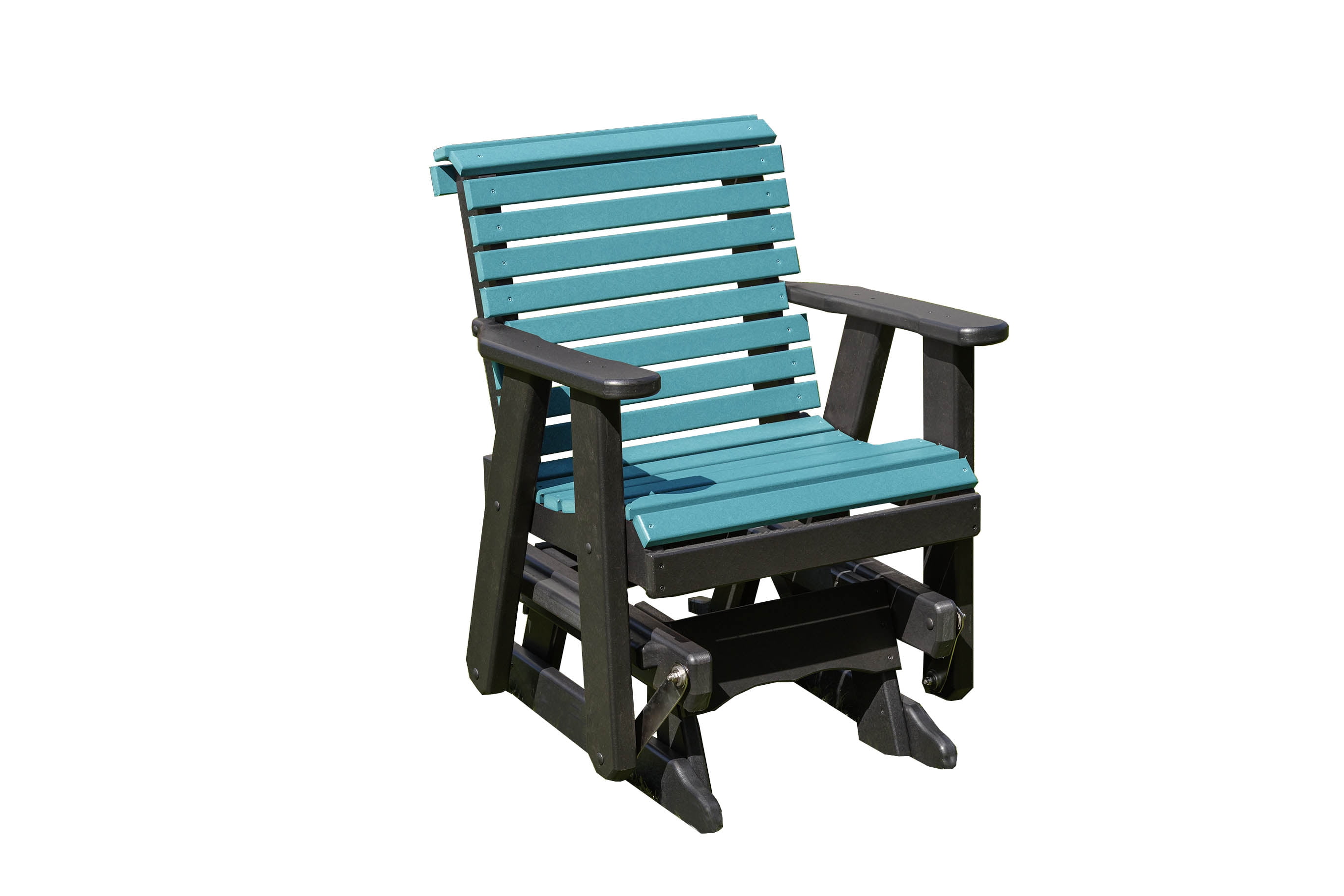 2 Ft Poly Lumber Roll Back Design Porch Glider Everlasting PolyTuf HDPE ...