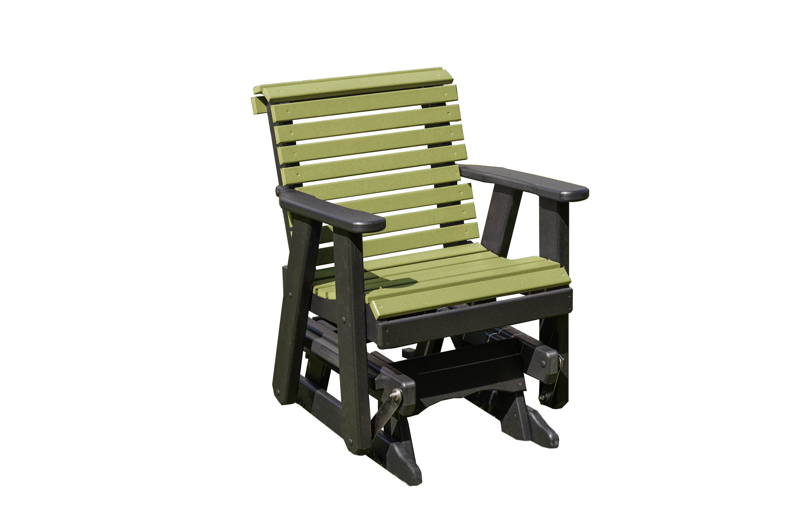 2 Ft Poly Lumber Roll Back Design Porch Glider Everlasting PolyTuf HDPE ...