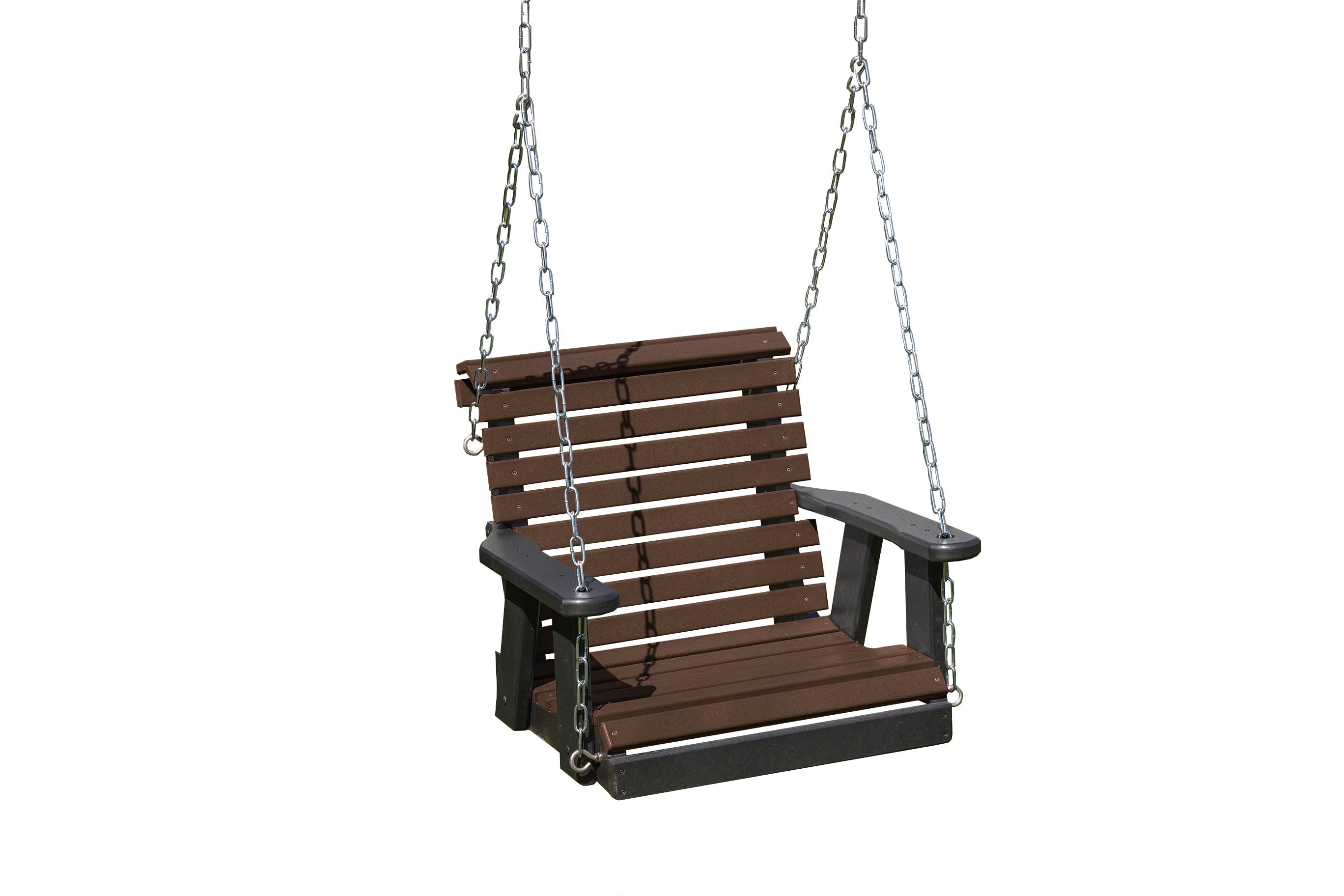 2 Ft Poly Lumber Roll Back Design Porch Swing Everlasting PolyTuf HDPE ...
