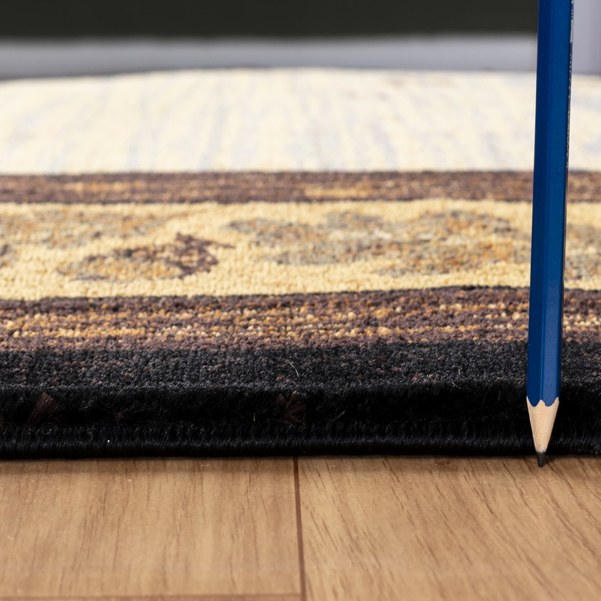 2 Ft. X 3 Lodge Area Rug Nature's Nest Gccbl3009, Black, Mountain ...