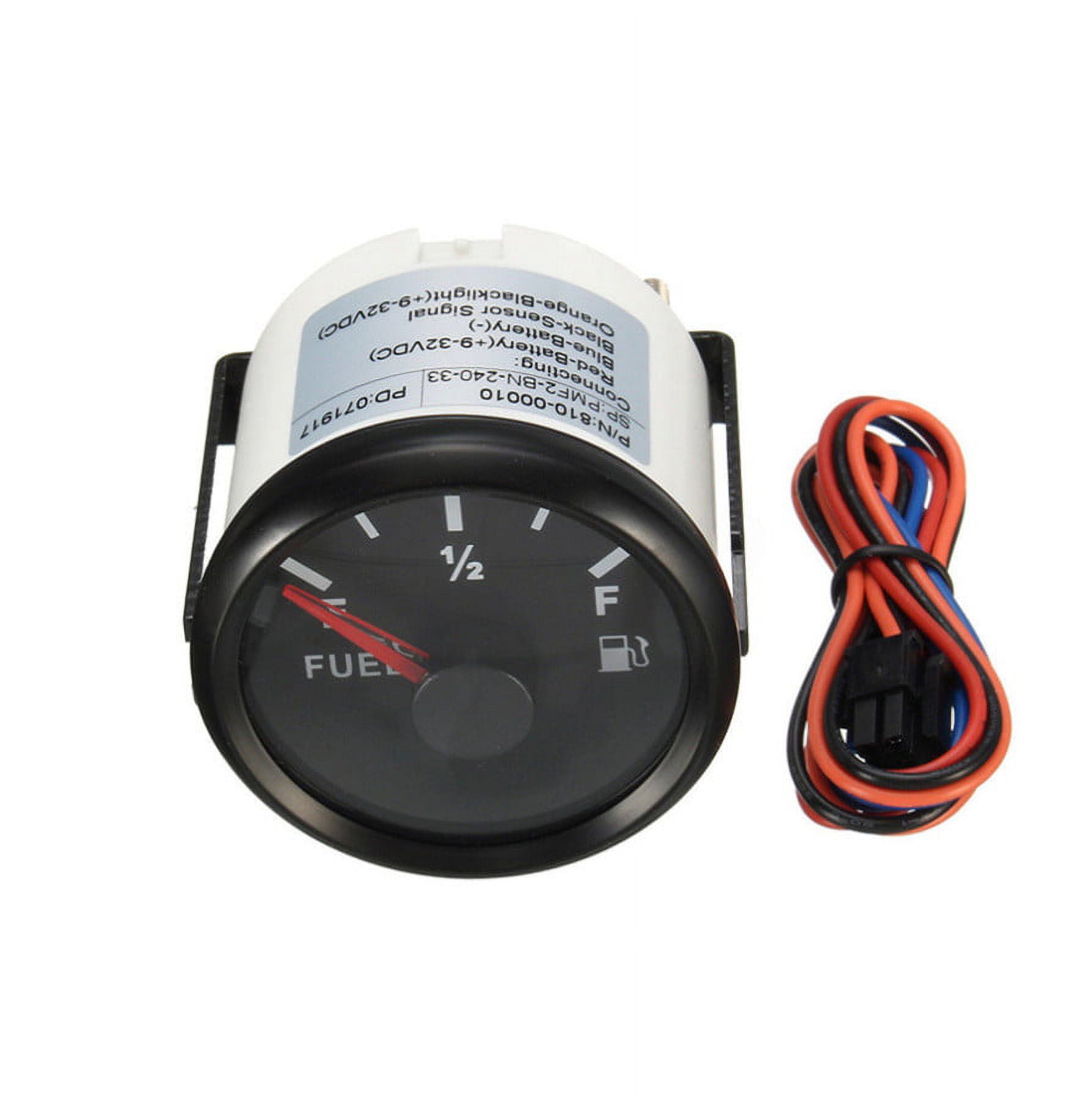 2" Fuel Level Gauge Analogue LED Oil Tank Indicator Car Marine Boat ...