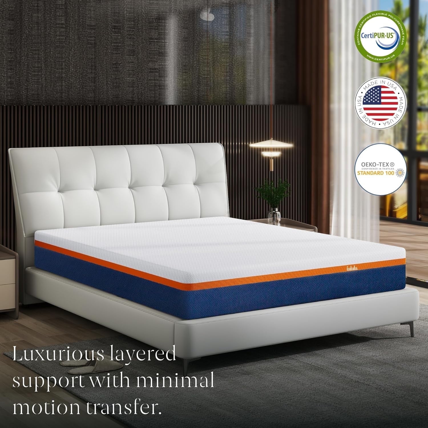 Airdown Full Size Memory Foam Mattress for Adults - 10 inch Medium Firm ...