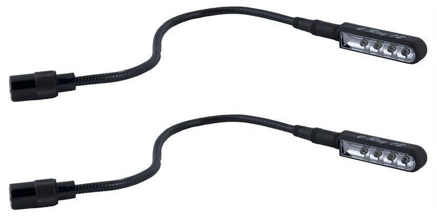 2) Furman GN-LED Series II BNC LED 12" Gooseneck Rack Lights - Walmart.com
