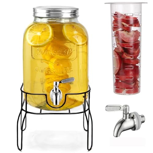 2 Gallon Drink Dispensers for Parties with18/8 Stainless Steel Spigot ...
