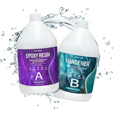 Nicpro Epoxy Resin Kit - 2 Gallon, Self-Leveling, Non-Toxic, Hardener ...