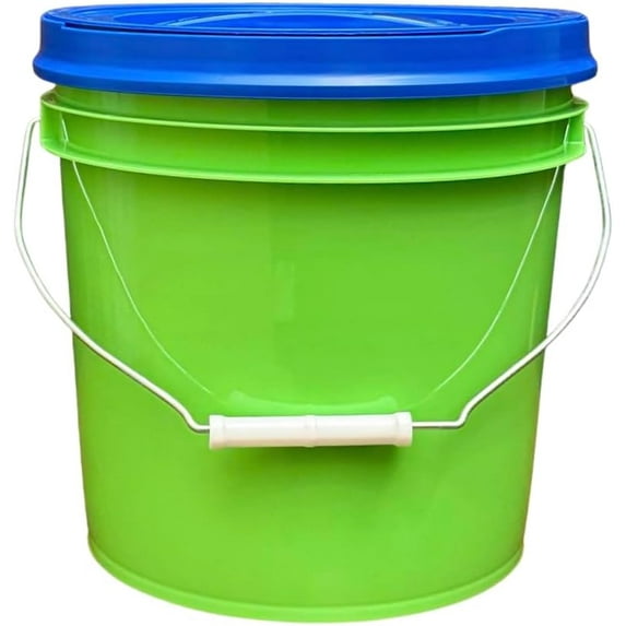 2 Gallon Food Grade - BPA Free Made in USA Buckets Lime Color pails ...