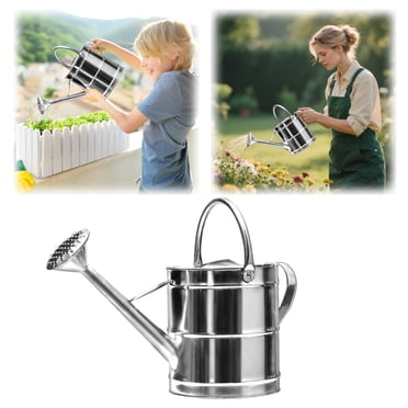Panacea Outdoor Garden Watering Can, 2 Gallon, Copper Metal ...