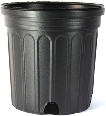 2 Gallon Nursery Pot, (Qty. 50), Black, Full 2 Gallon, Black Nursery ...