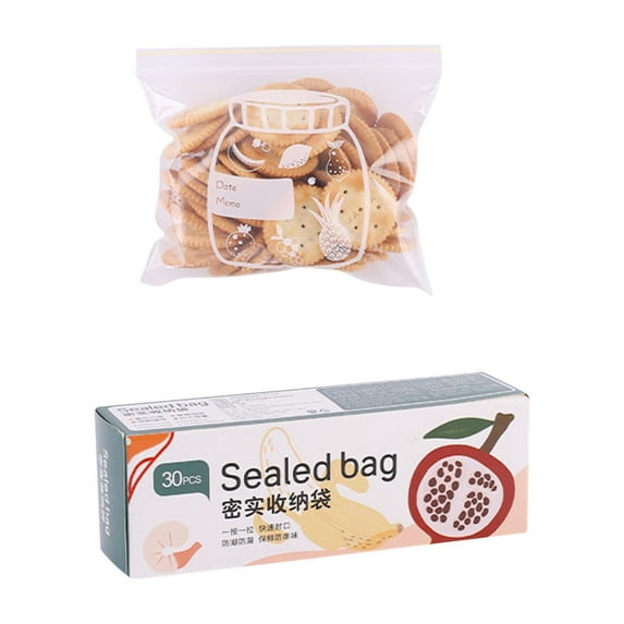 2 Gallon Plastic Storage Bags - Reusable Thick Food Storage Bags ...