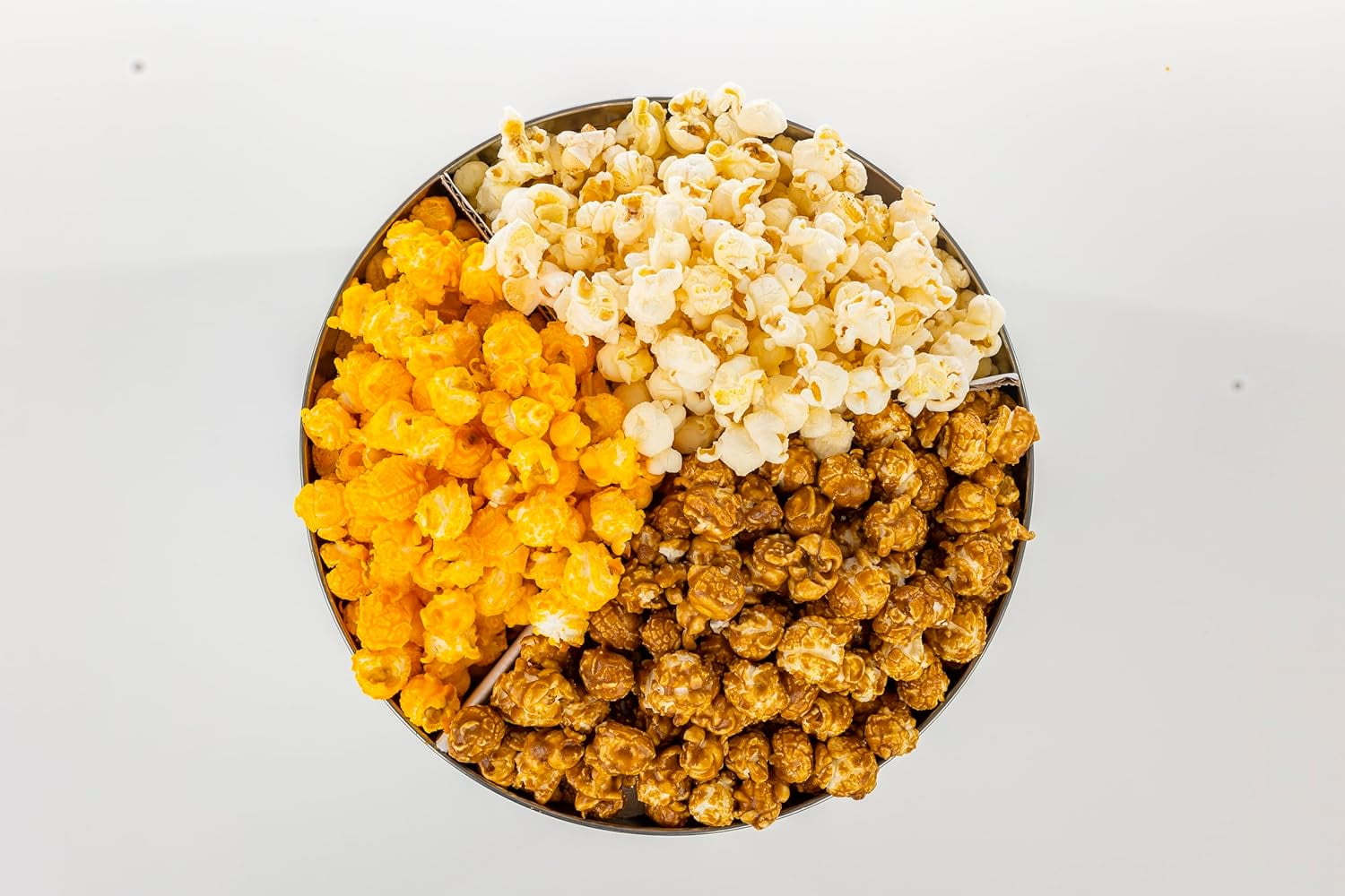 2 Gallon Popcorn Tin Gift - 3 Kinds (Cheese/Caramel/Salt & Butter ...