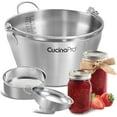 2 Gallon Stainless Steel Pot, 8 Quarts, Dishwasher Safe, Pouring Spout ...