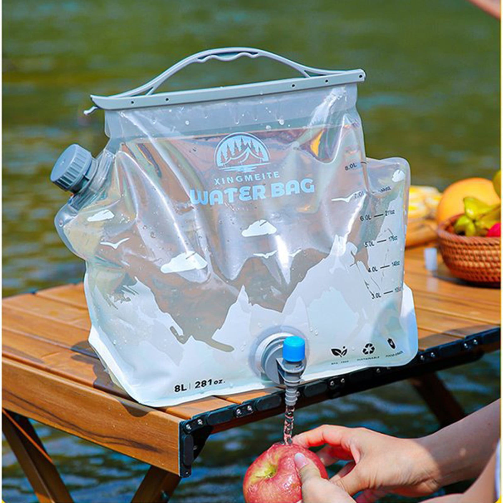 2 Gallon Water Jug - Collapsible Water Container - 8L Camping Water Jug ...