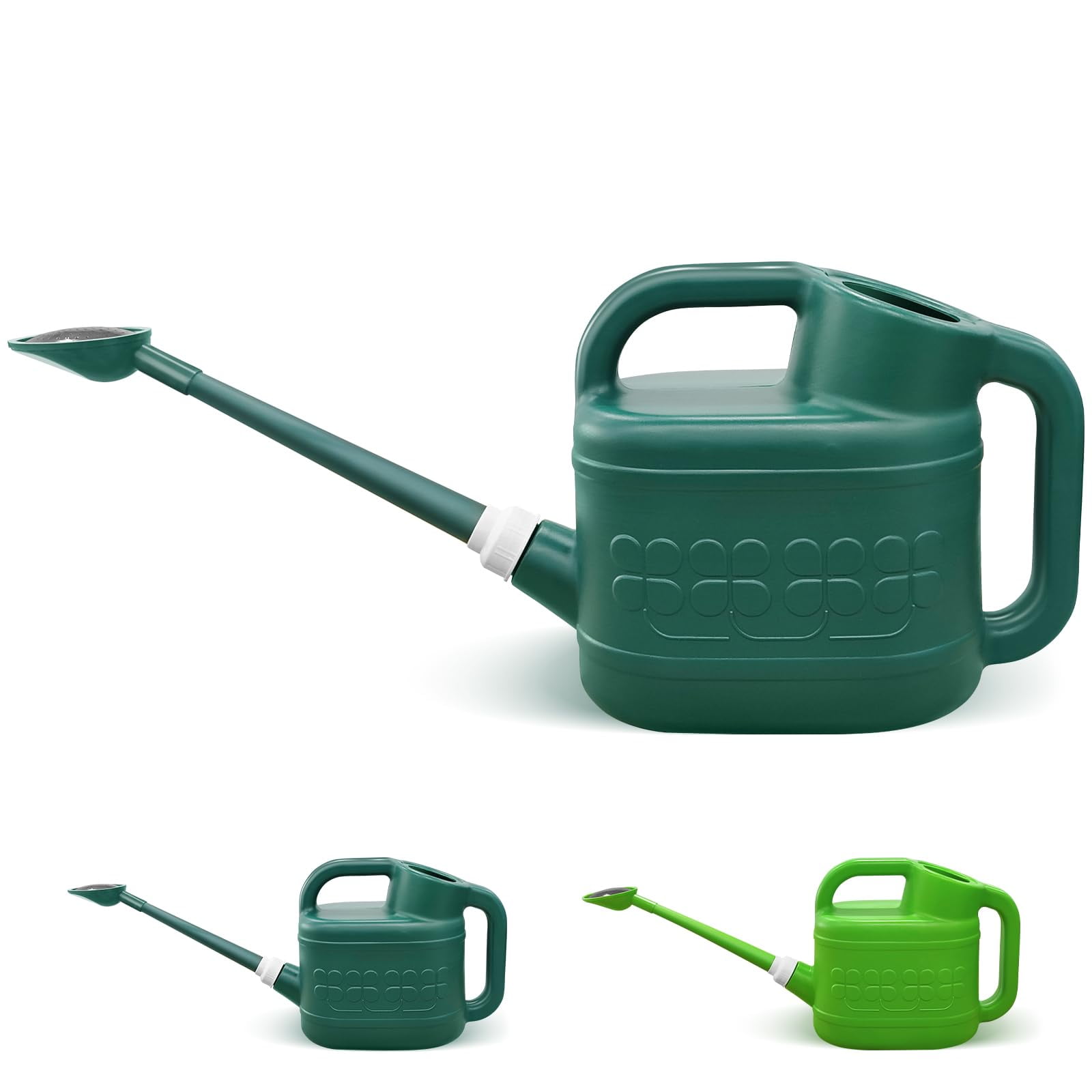 2 Gallon Watering Can for Outdoor Plants with Removable Long Spout and ...