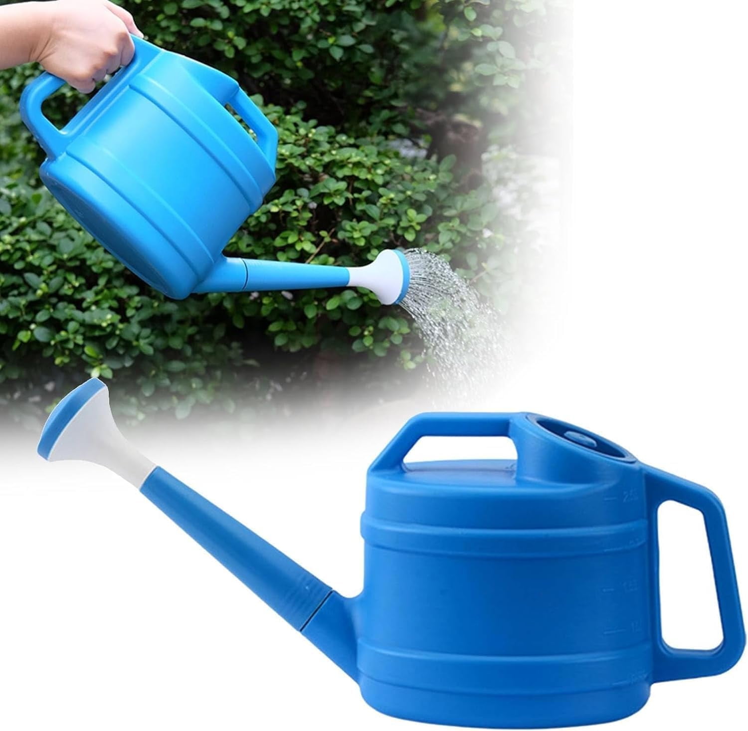 2 Gallon Watering Can for Plants - Large Plastic Watering Can with ...