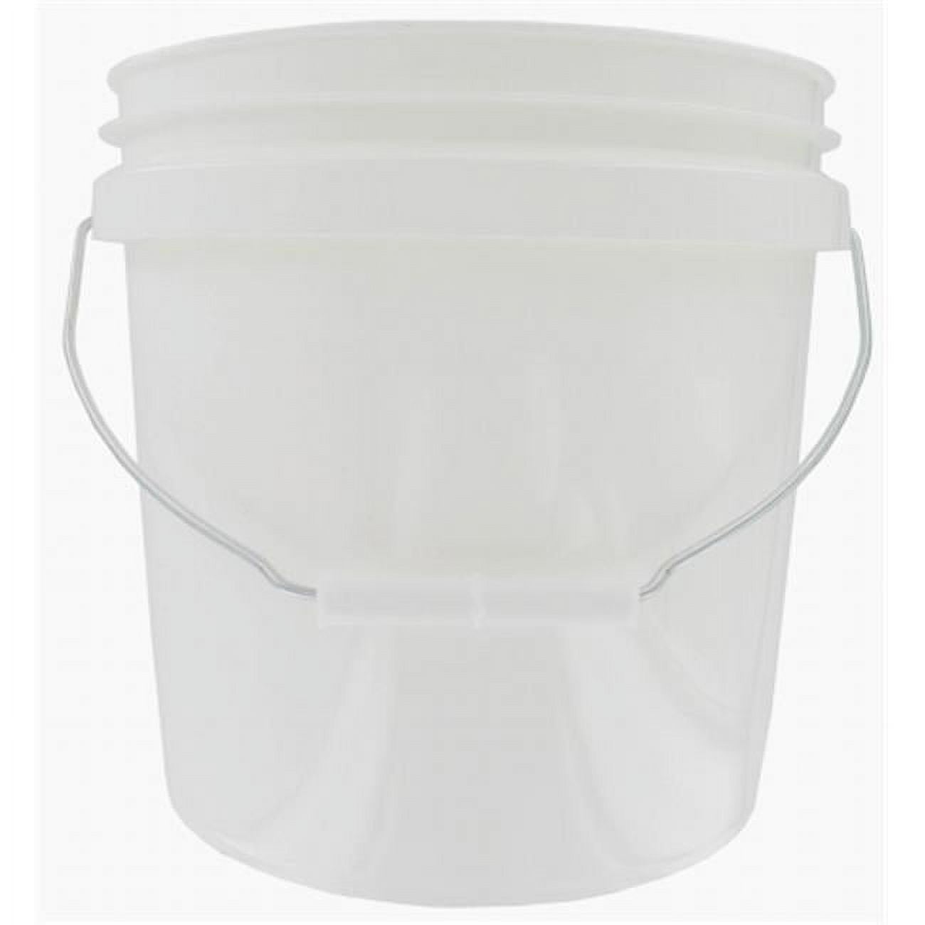 2 Gallon White Plastic Pail With Handle 20256-201213 - Walmart.com