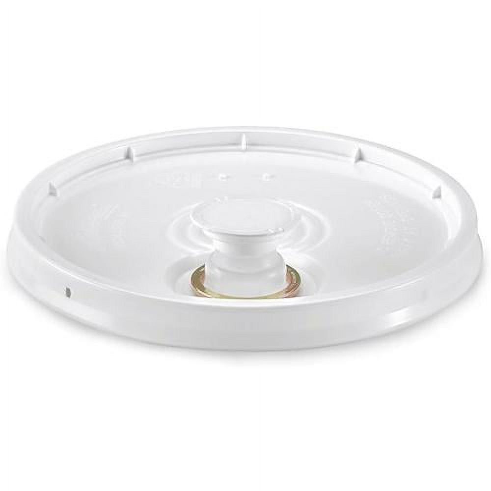 2 Gallon White Plastic Snap-On Pail Lid W/Pour Spout ~ (1 Lid) ~ HDPE ...