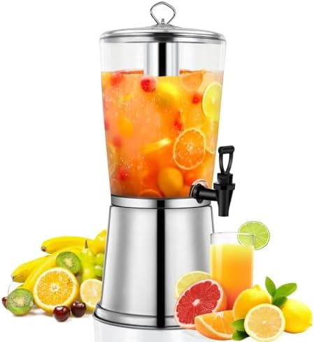 2 Gallons Beverage Dispenser With Stand, Drink Dispensers for Parties ...