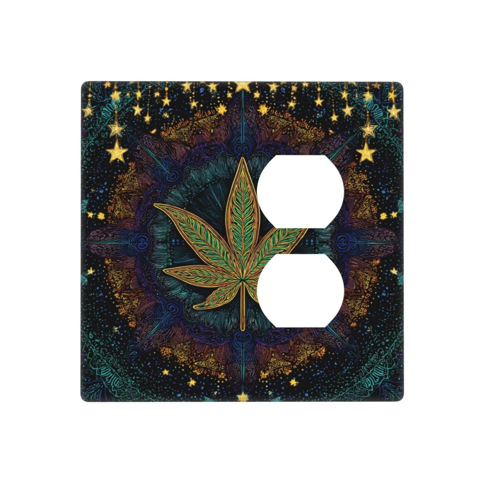 2-Gang 1 Blank 1 Duplex Wall Plate for Bedroom Room Bathroom Decorative ...