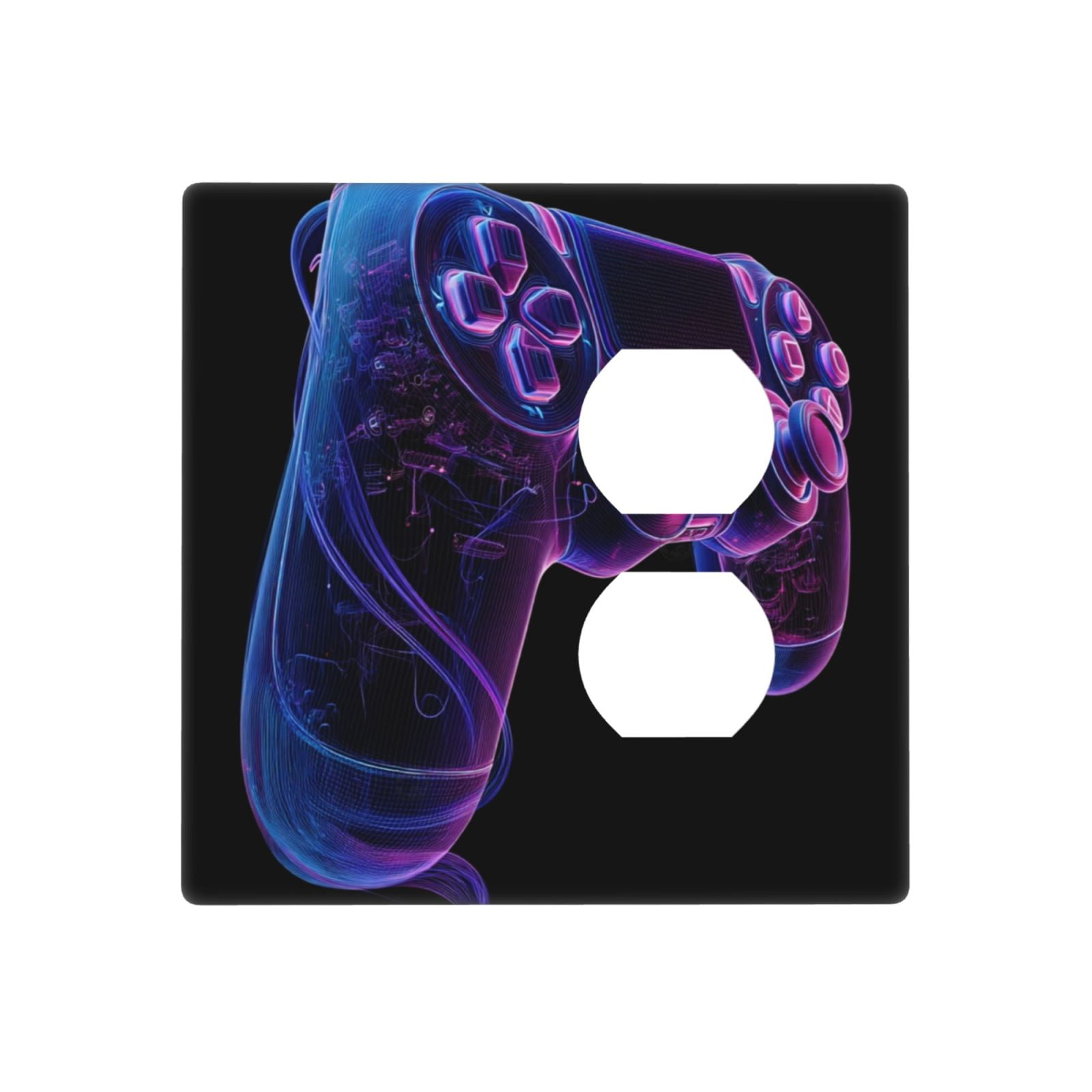 2-Gang 1 Blank 1 Duplex Wall Plate for Bedroom Room Bathroom Decorative ...