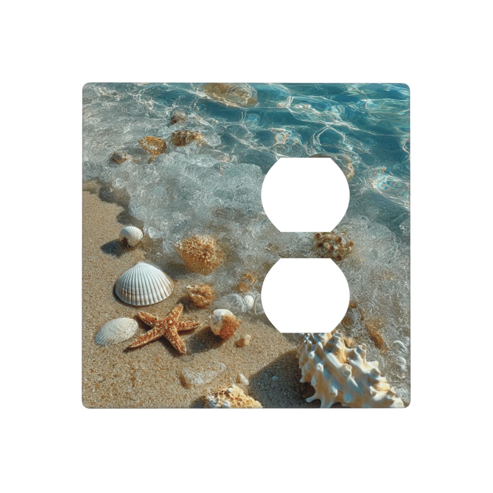 2-Gang 1 Blank 1 Duplex Wall Plate for Bedroom Room Bathroom Decorative ...