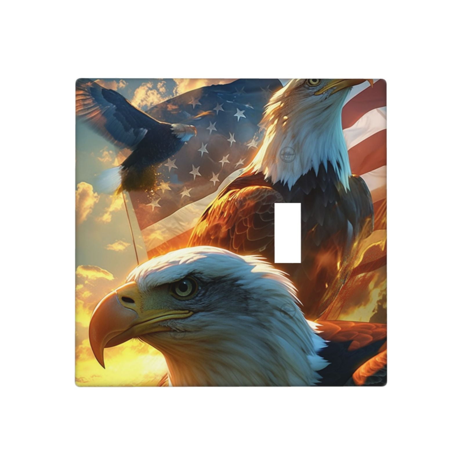 2-Gang 1 Blank 1 Toggle Wall Plate for Bedroom Room Bathroom Decorative ...