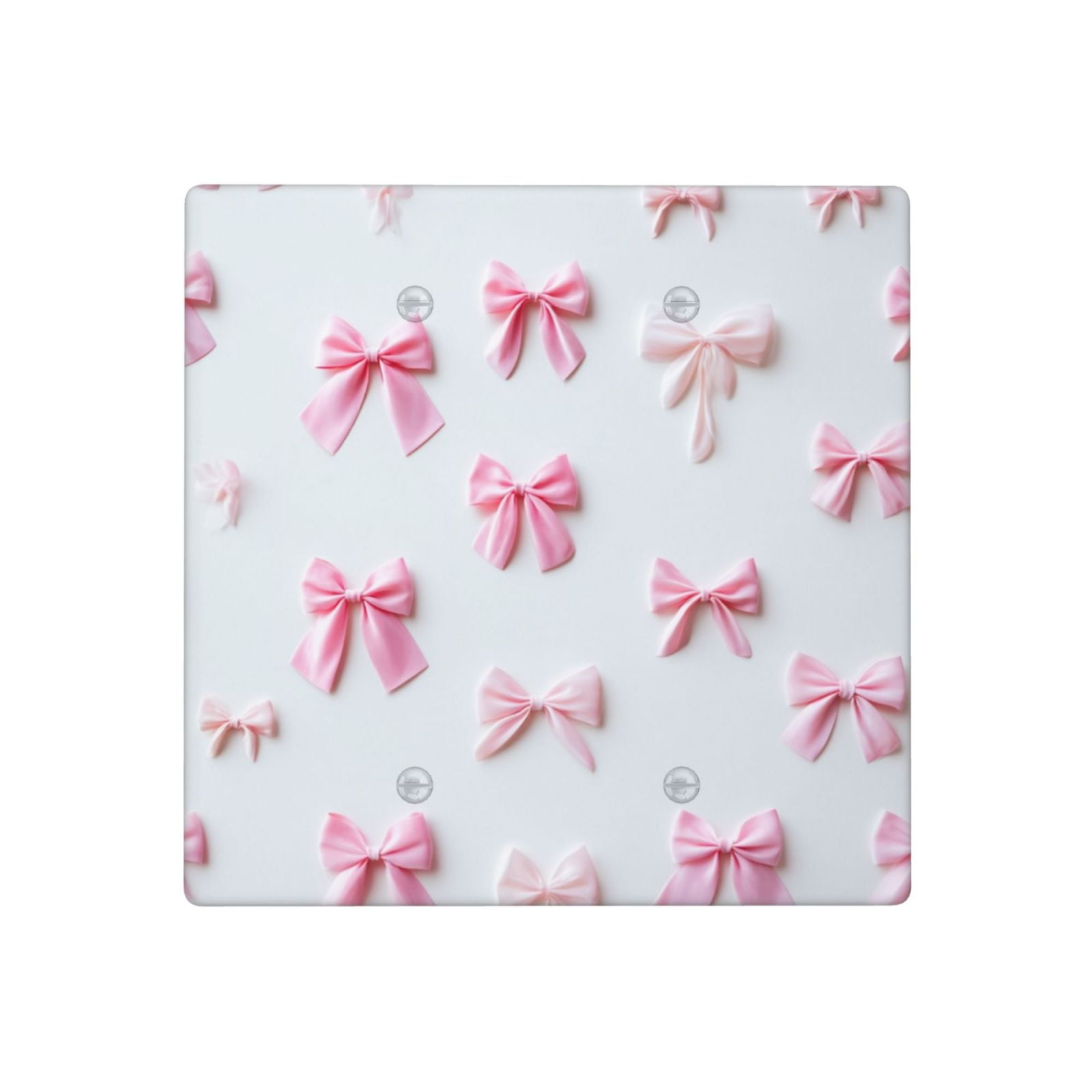 2-Gang Blank Wall Plate for Bedroom Room Bathroom Decorative, Pink Bow ...