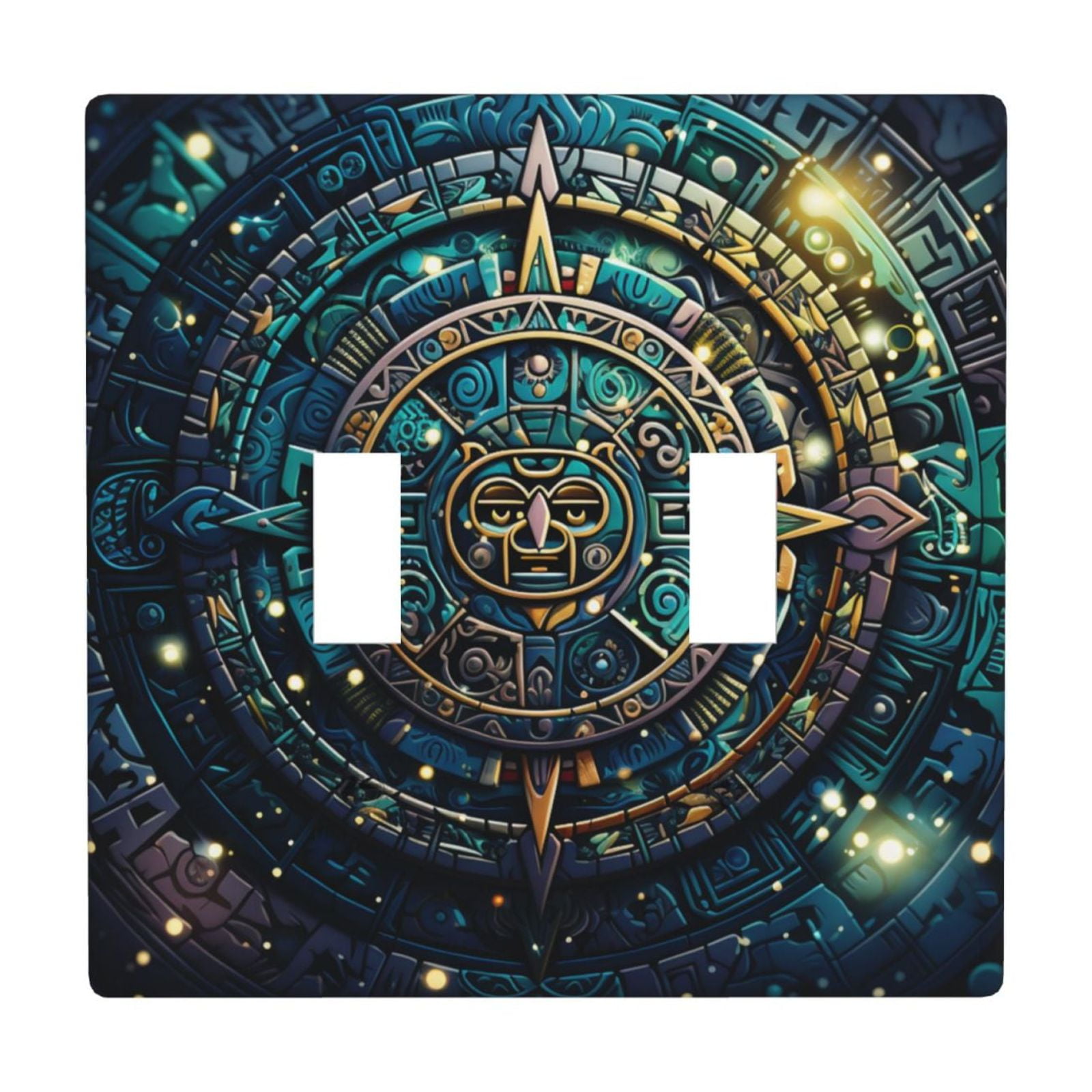 2 Gang Double Toggle Wall Plate Light Switch Cover Wallplate - Aztec ...