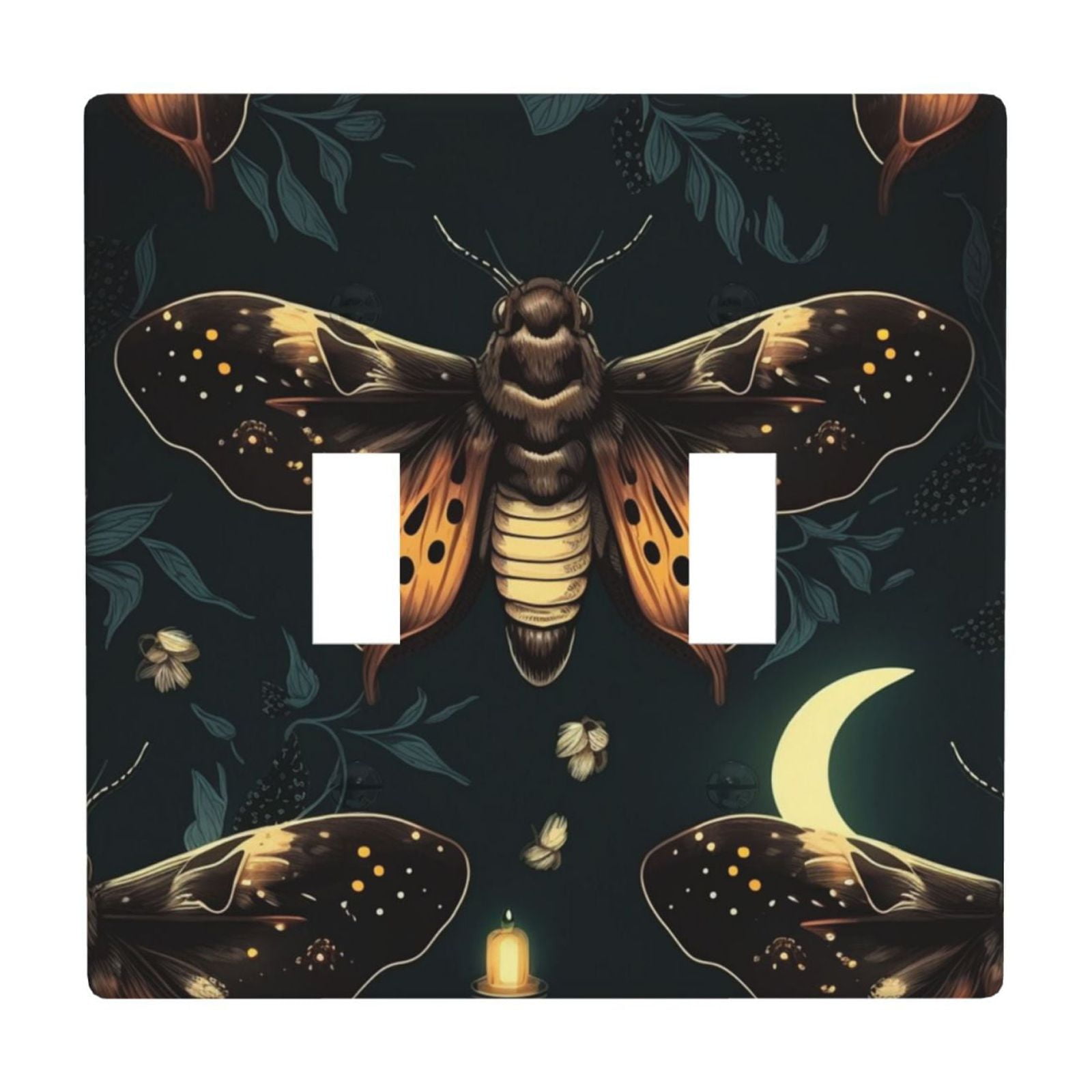 2 Gang Double Toggle Wall Plate Light Switch Cover Wallplate - hawk ...