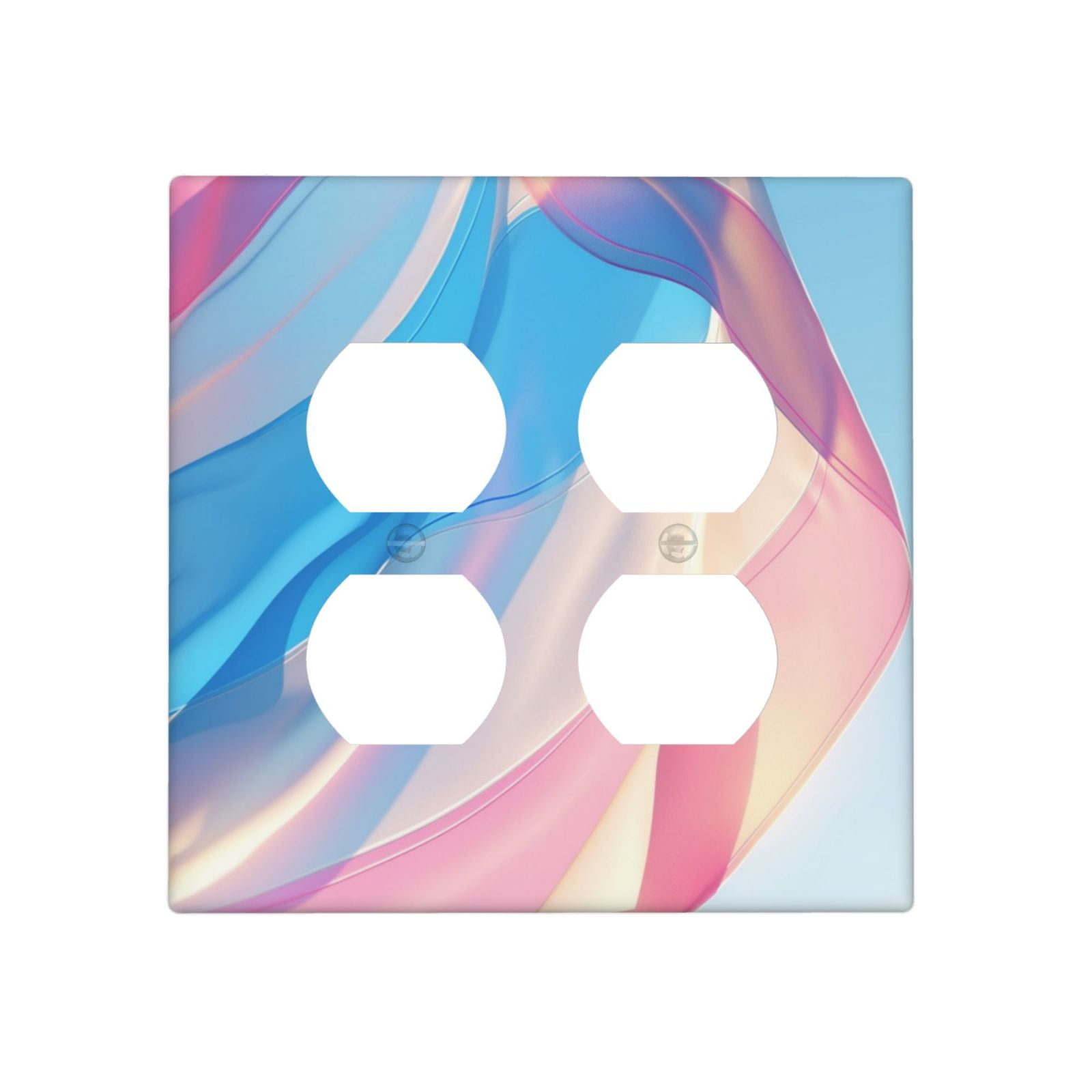 2-Gang Duplex Wall Plate for Bedroom Room Bathroom Decorative ...